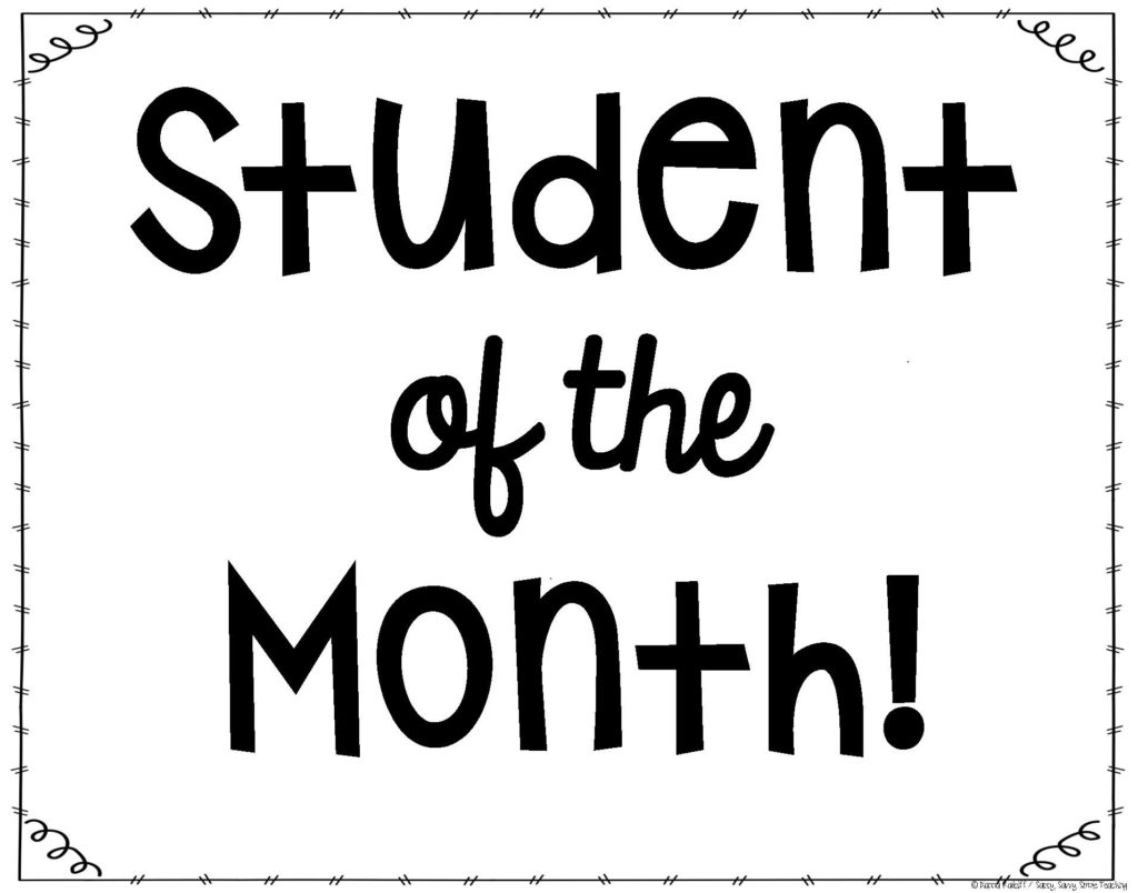 Student of the Month Display - Dianna Radcliff