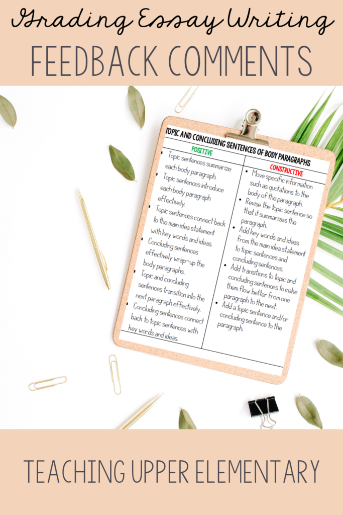 Easy and Effective Writing Conferences with Feedback Cards - Dianna ...