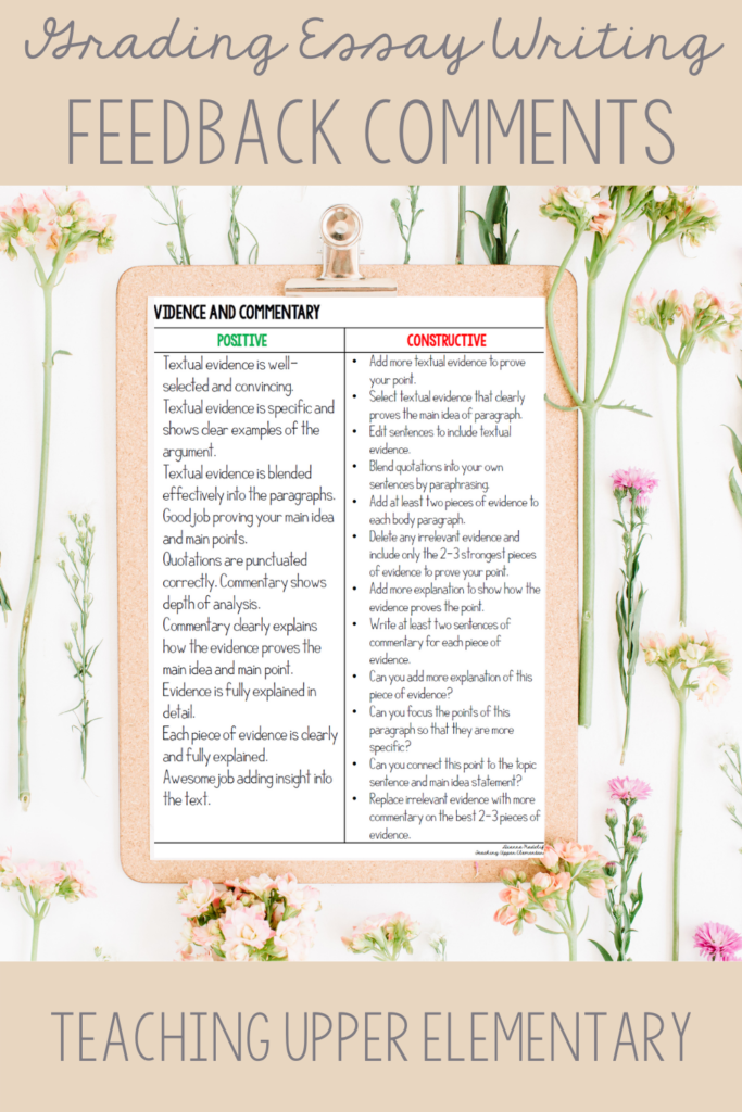 Easy and Effective Writing Conferences with Feedback Cards - Dianna ...