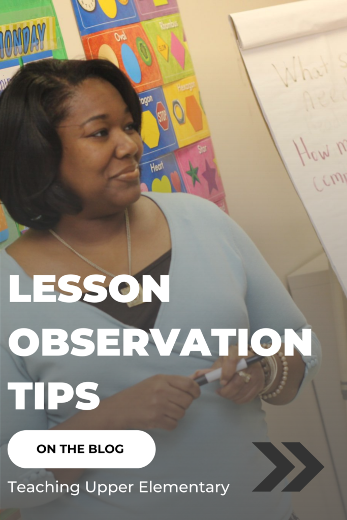Lesson Observation Tips - Dianna Radcliff