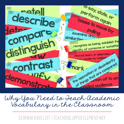 Why You Need to Teach Academic Vocabulary in the Classroom - Dianna ...
